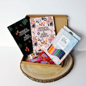 Adult Colouring Book Gift Set, Mental Health Box, Distraction Box ...