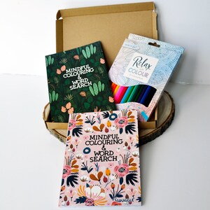 Adult Colouring Book Gift Set, Mental Health Box, Distraction Box ...