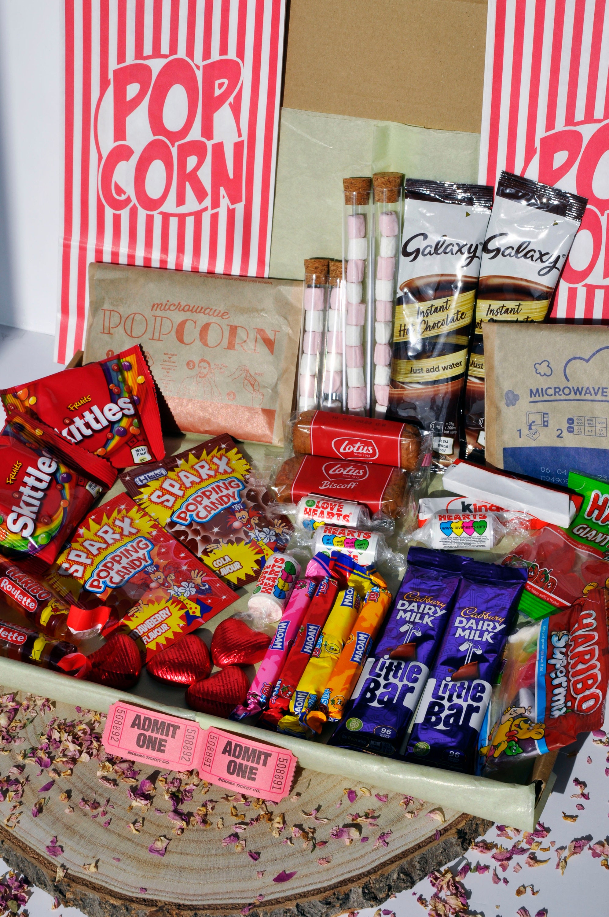 Family Movie Night Snack Box for 2, Double Letterbox Treat Hamper, Gift ...