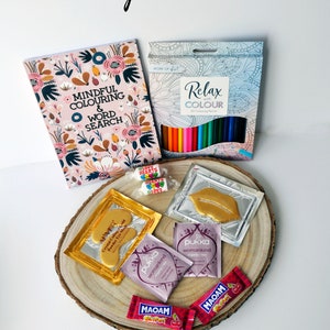 Adult Colouring Book Gift Set, Mental Health Box, Distraction Box ...