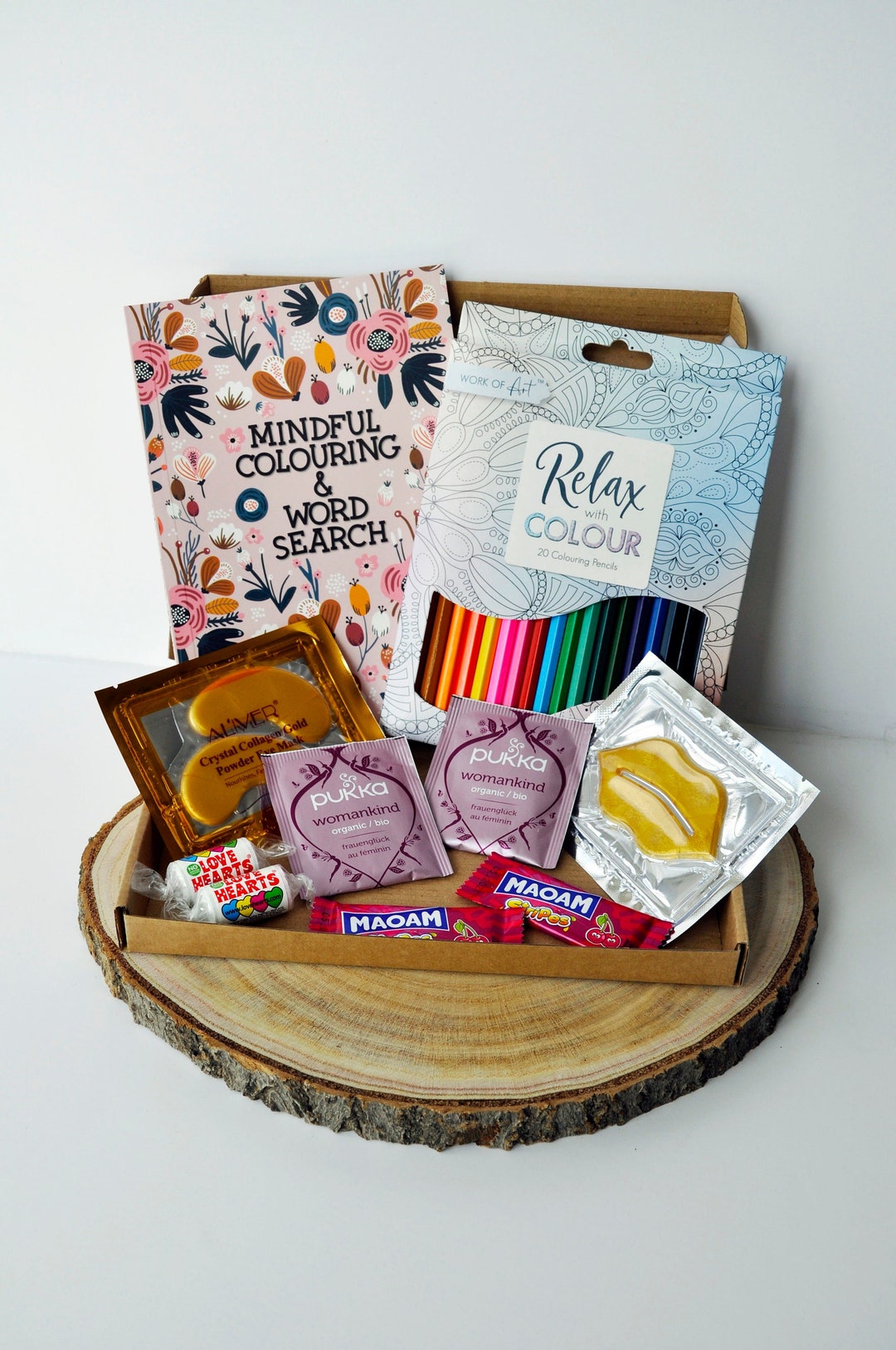 Adult Colouring Book Gift Set, Mental Health Box, Distraction Box ...