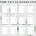 Printable Calendar 2025 Greenery Eucalyptus Monthly Calendar - Etsy