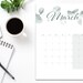 Printable Calendar 2025 Greenery Eucalyptus Monthly Calendar - Etsy