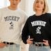 Couple Disney Sweatshirt, Minnie Mickey Matching Sweatshirt,matching ...