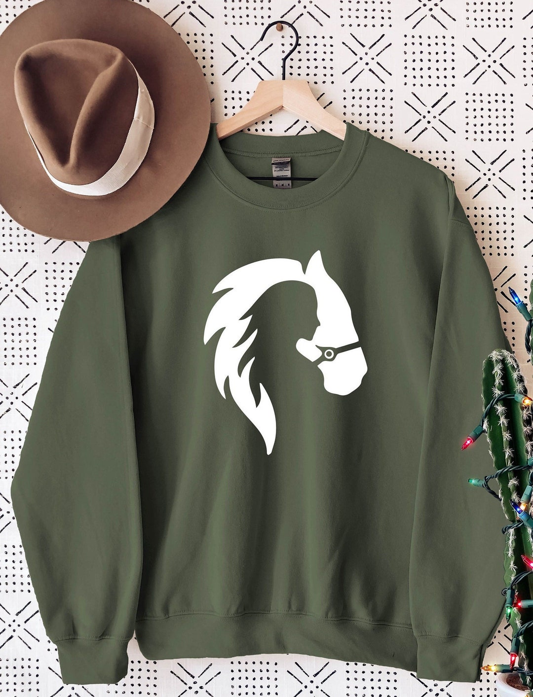 Kids Horse & Girl Silhouette Sweater - Horse Lover Gift - Etsy