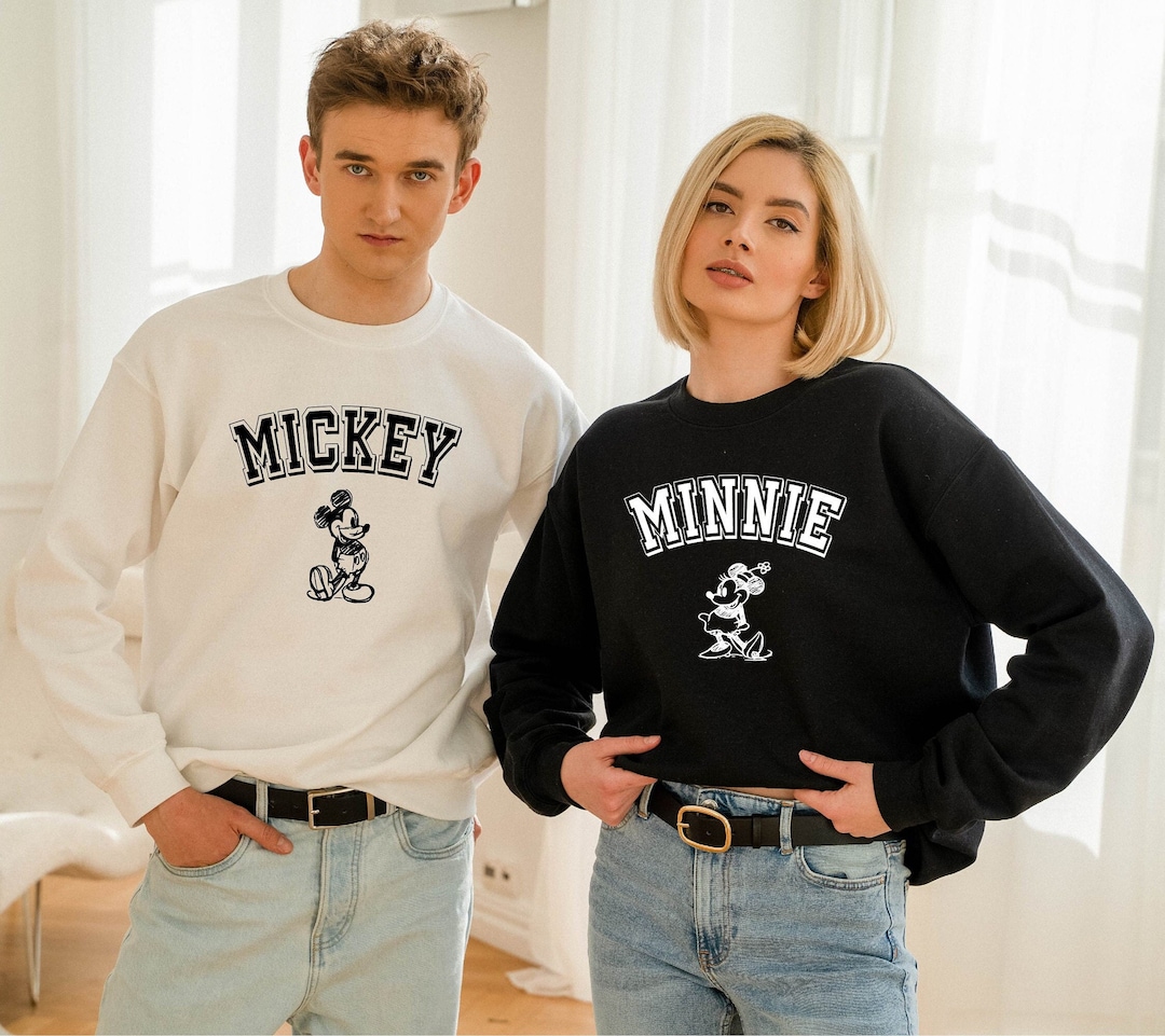 Couple Disney Sweatshirt, Minnie Mickey Matching Sweatshirt,matching ...