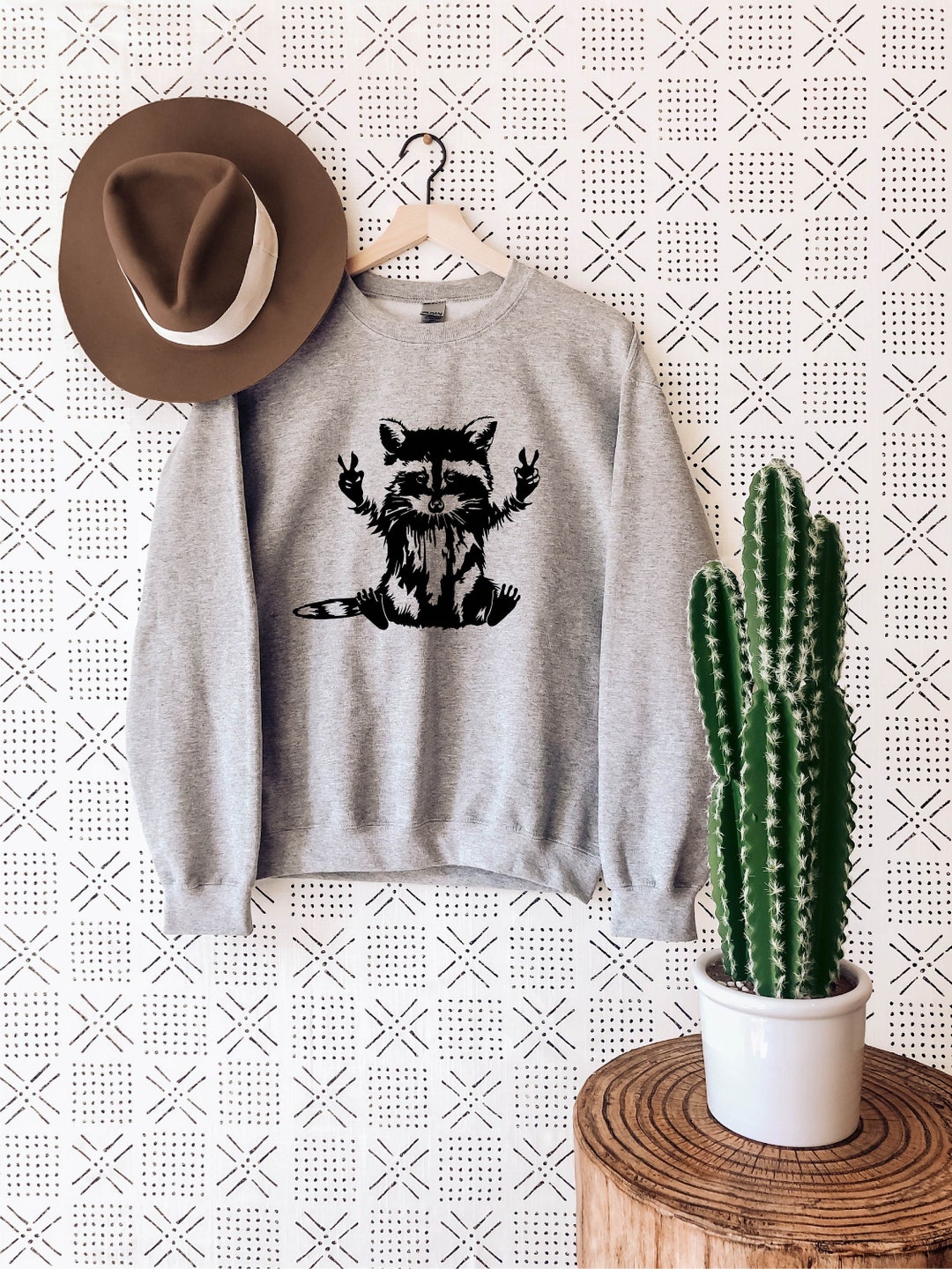 Cute Raccoon Sweater, Raccoon Lover Sweater, Animal Lover Gift Hoodie ...