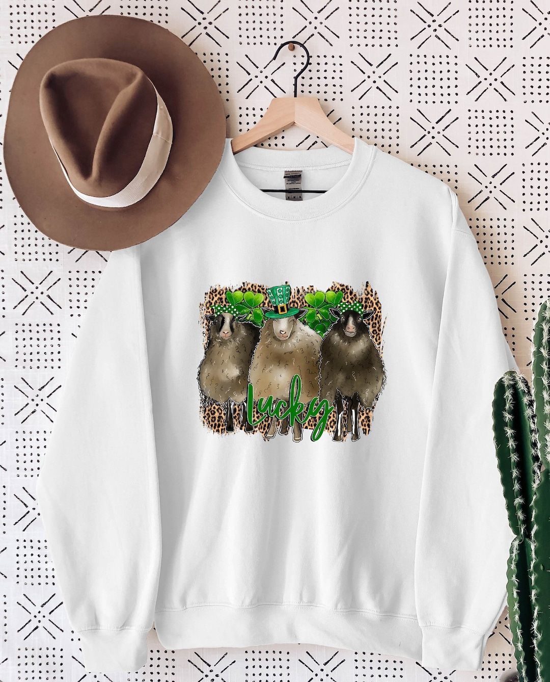 Sheeps Shamrocks St. Patrick's Day Sweatshirt, St Patricks Day Sheep ...