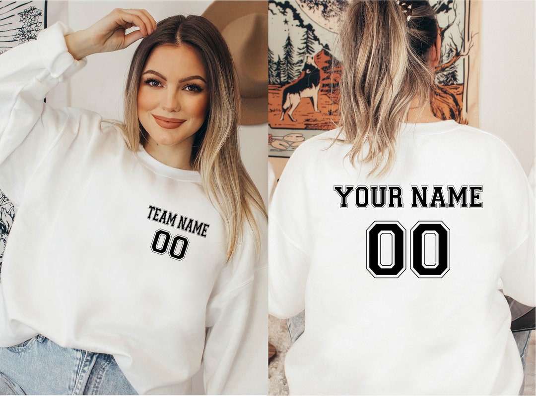 Customized Sports Sweatshirt, Name and Number, Customize Sweatershirt ...