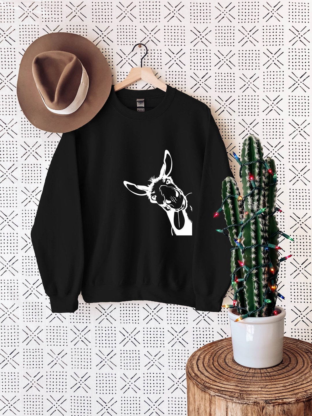 Funny Donkey Sweater, Donkey Lover Sweater, Animal Lover Gift Hoodie ...