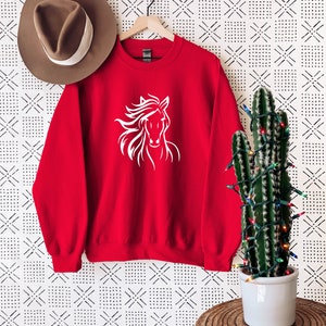 Cute Beautiful Horse Sweatshirt, Horse Lover Gift for Women, Horse ...