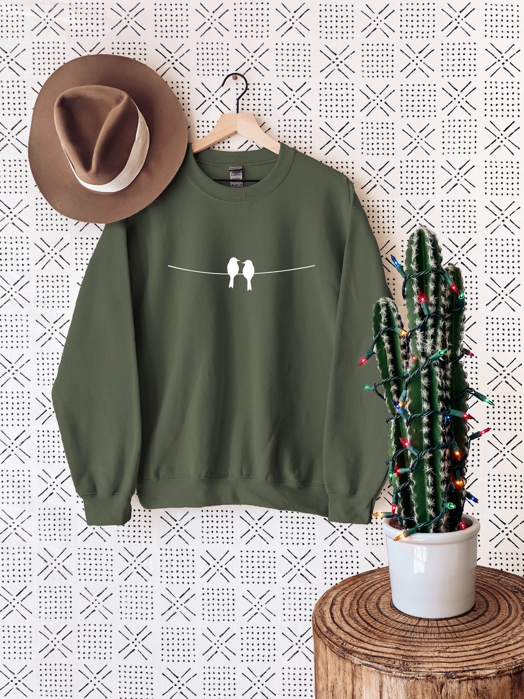 Birds Sweater, Birds on Wire Sweater, Women Bird Sweater, Lovely Birds ...