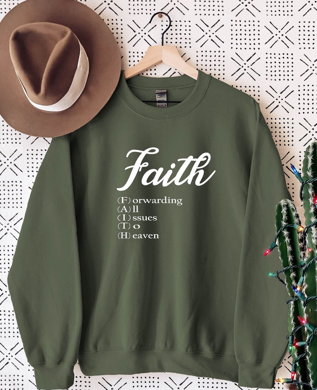 Faith Forwarding Issues to Heaven Sweatshirt - Christian Sweater - Etsy