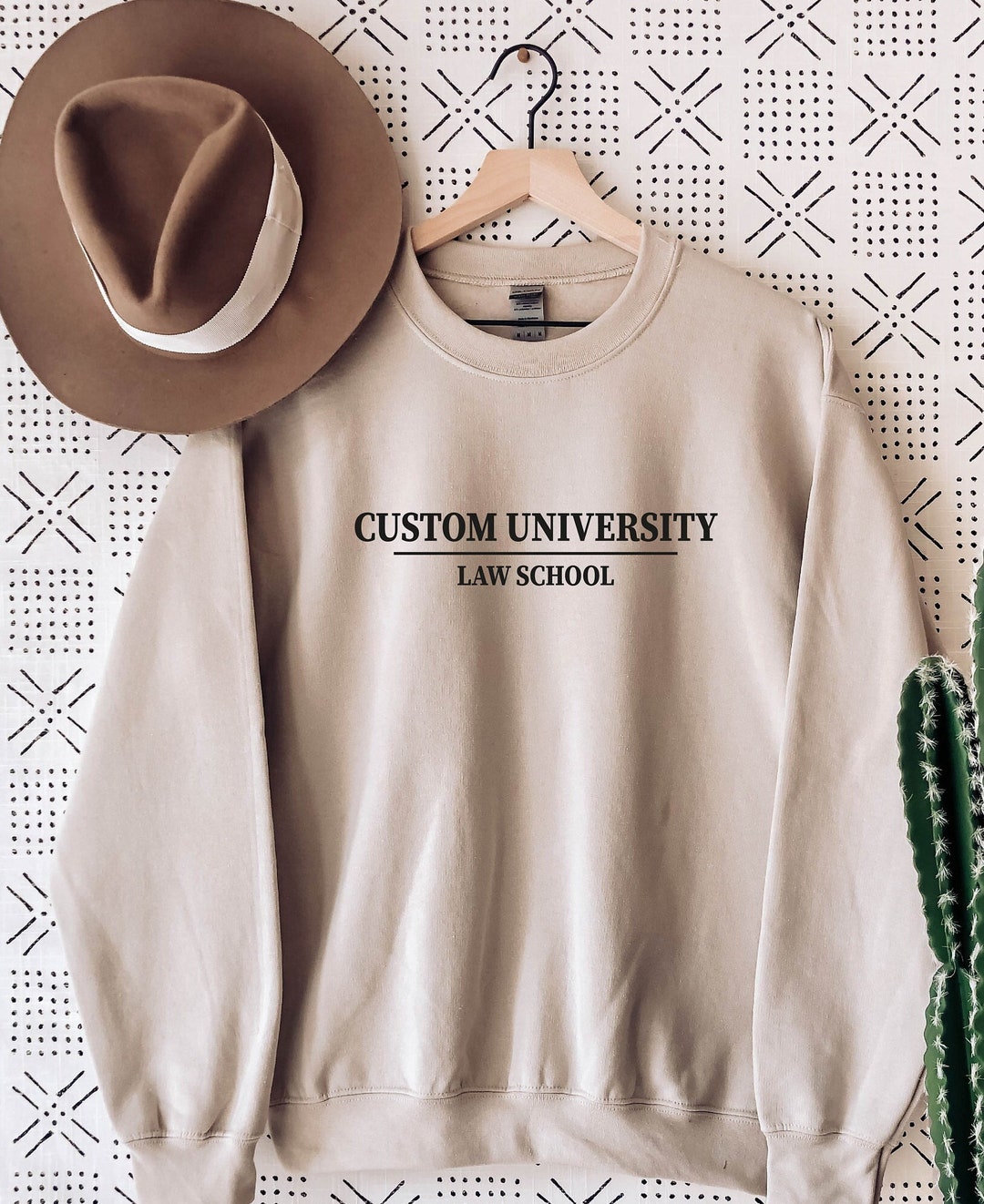 Custom University Law School Sweatshirt, Custom University Name Gift ...