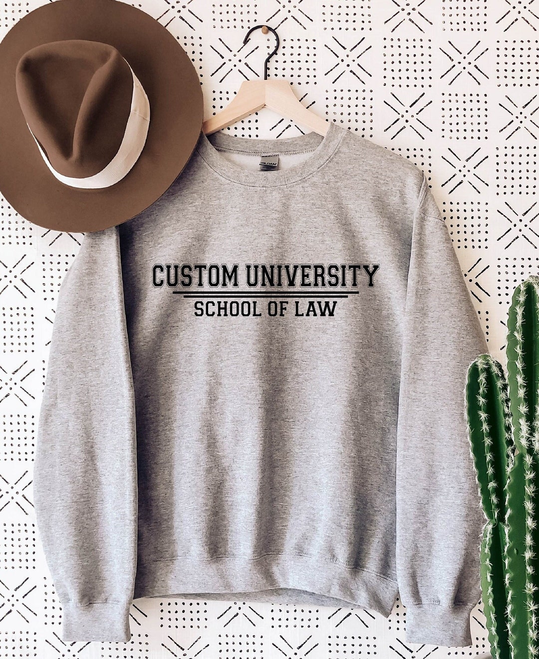 Custom University Law School Sweatshirt, Custom University Name Gift ...
