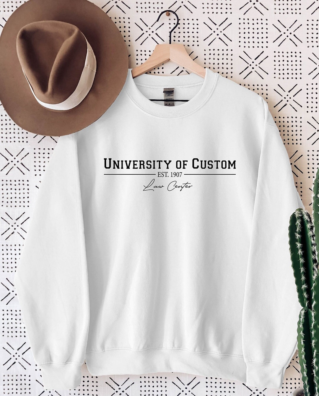 Custom University Law School Sweatshirt, Custom University Name Hoodie ...