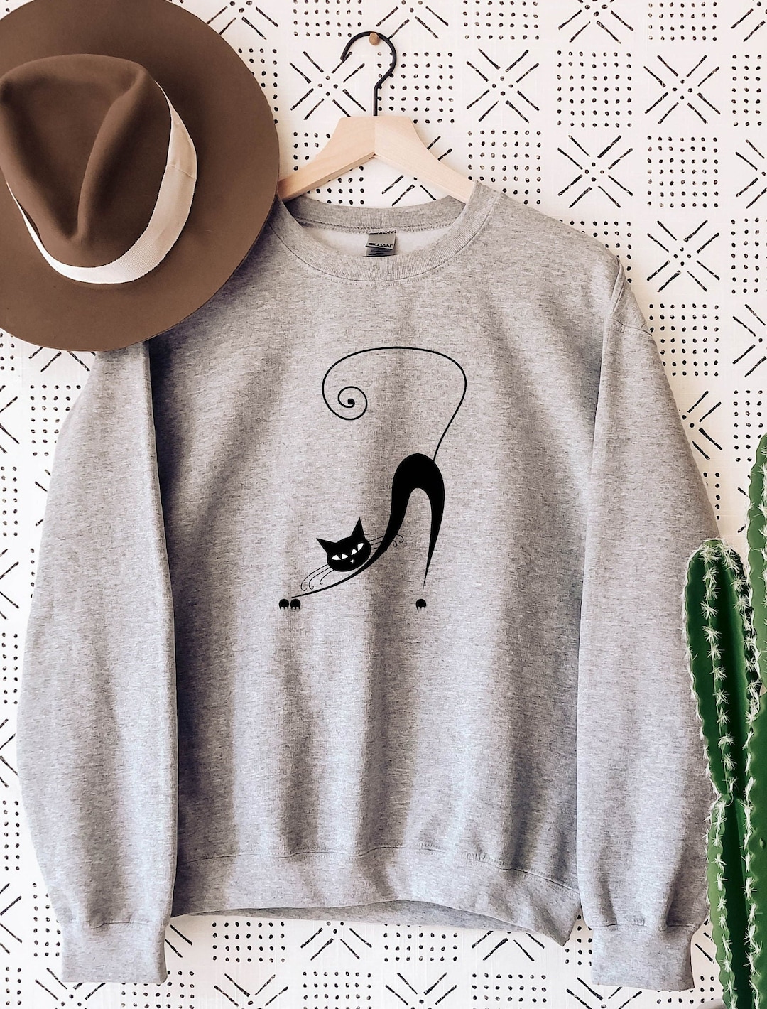 Cat Sweatshirt, Cat Lover Gift, Cat Lover Crewneck Sweater, Pet Lover ...