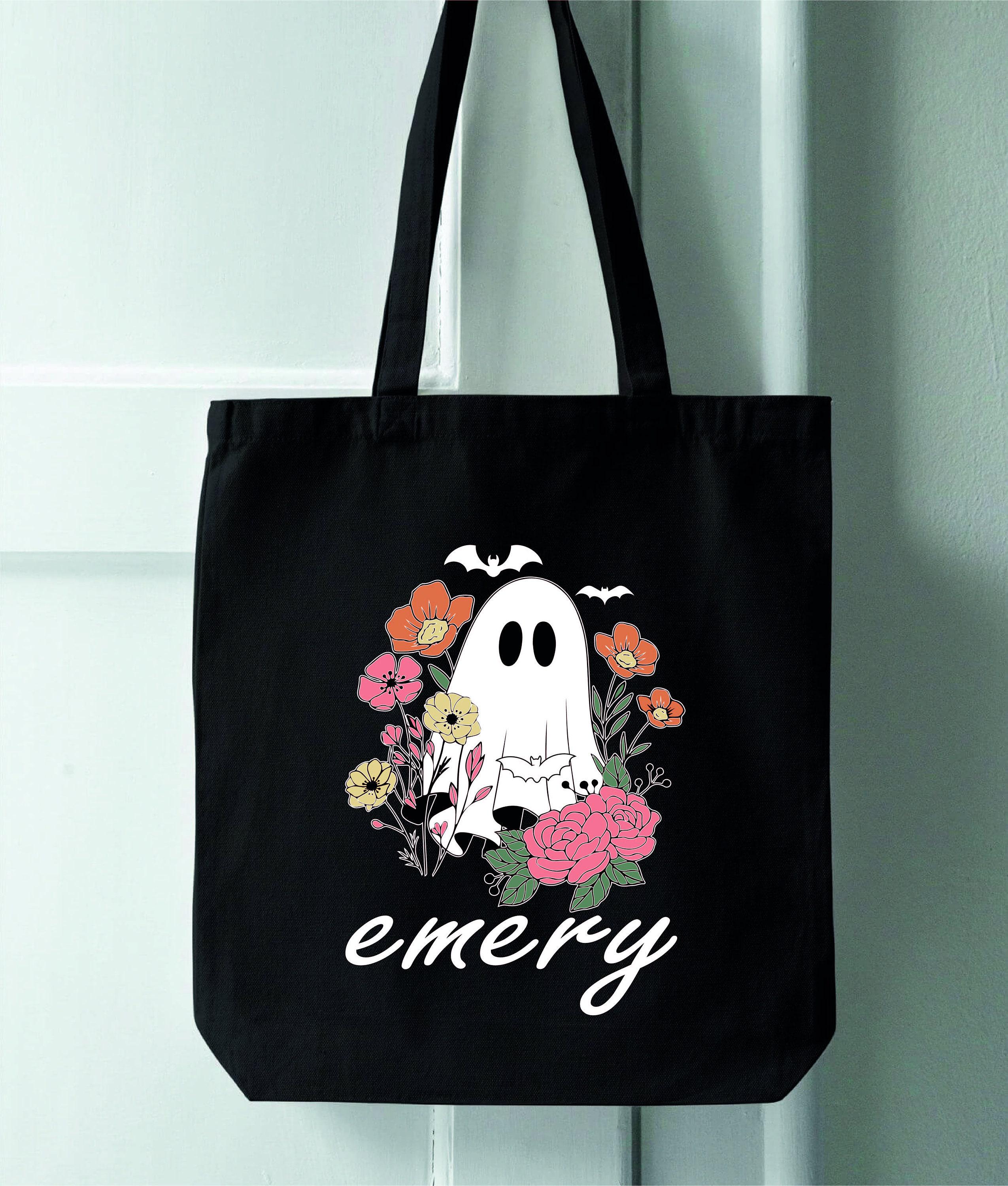 Custom Spooky Ghost Tote Bag: Halloween Trick or Treat Bag - Etsy