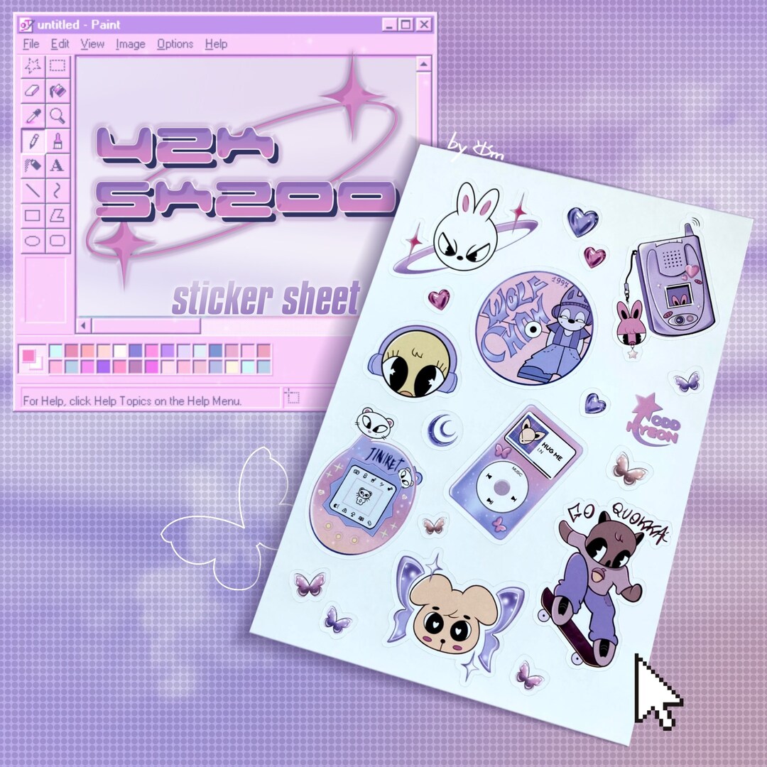 Stray Kids SKZOO Y2K Inspired // Sticker Sheet (UPDATED) - Etsy
