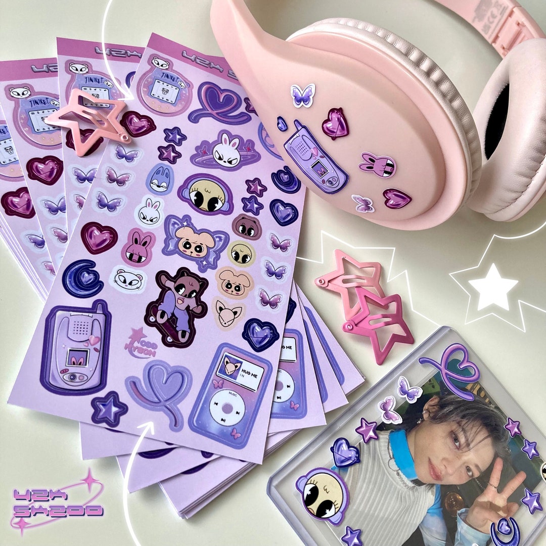 Stray Kids SKZOO Y2K Inspired // Polco Toploader Deco Journal Sticker ...