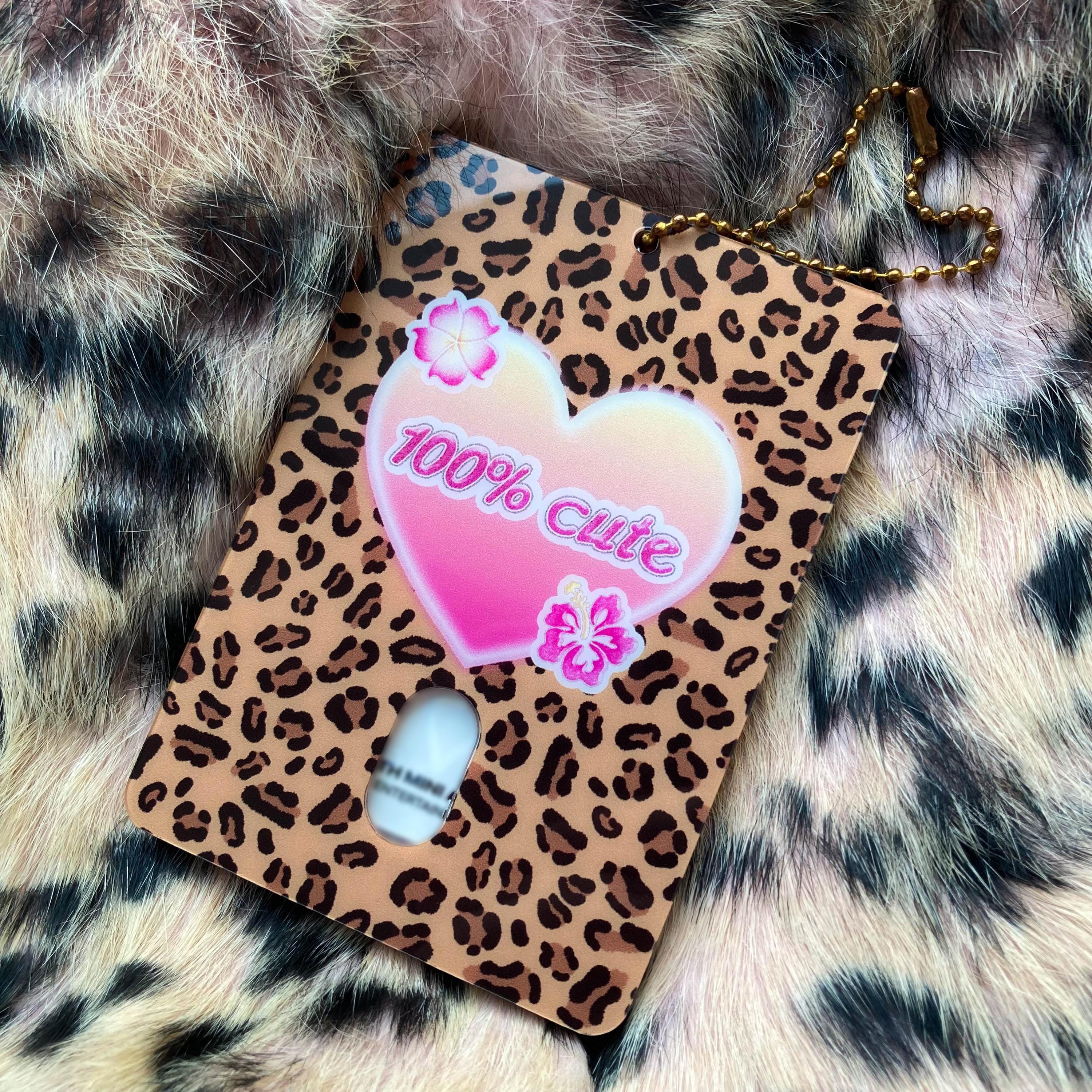 K-pop // Gyaru Inspired Leopard Print Hawaiian Photocard Holder 100% ...