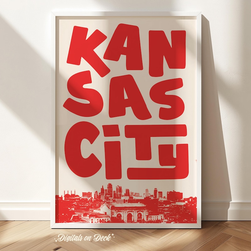 Kansas Digital Poster - Etsy