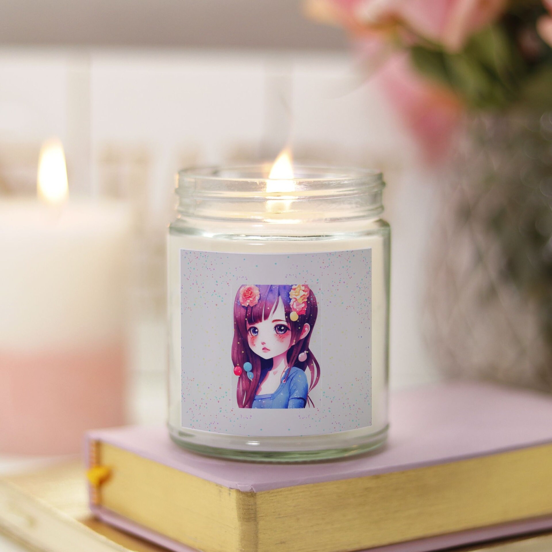 Anime Candle Manga Anime Girl Handpoured Candle 9oz - Etsy