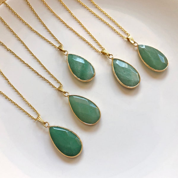 Aventurine Pendant - Etsy