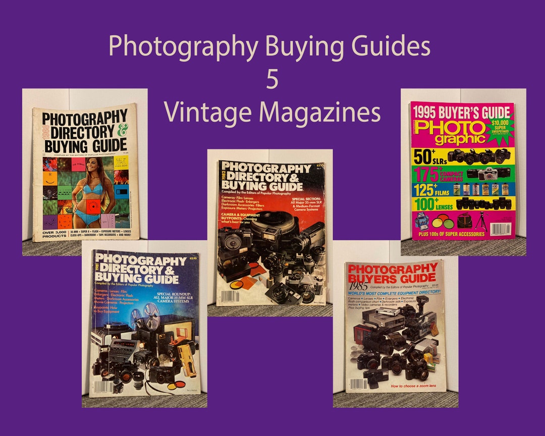 Photography Directory & Buying Guide 5 Magazines, 1968, 1981, 1982 ...