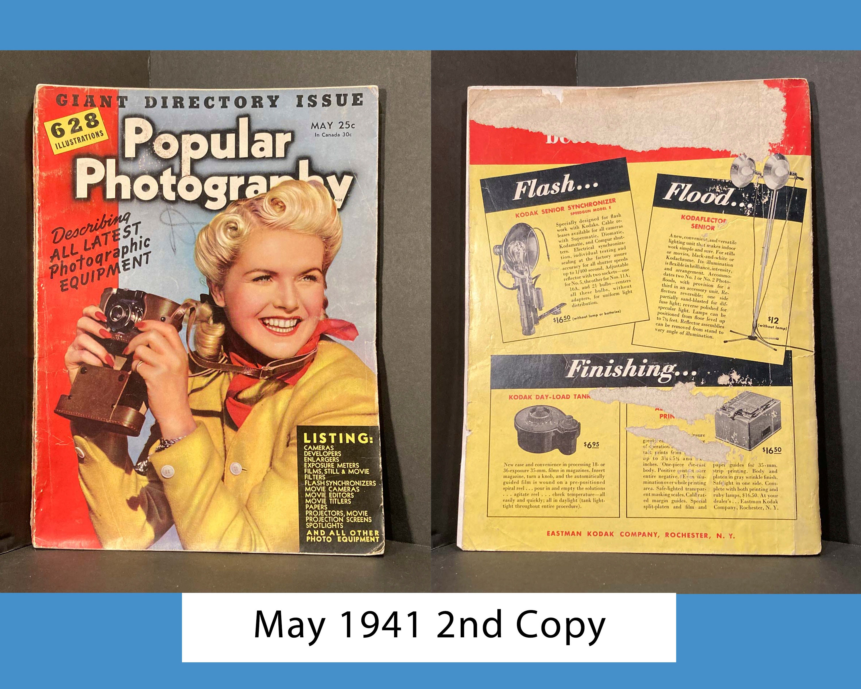 1930's-1940's Popular Photography Magazines, Choose an Issue ...