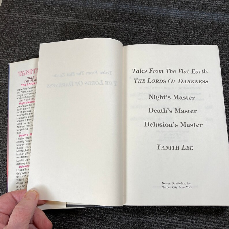 Tales From the Flat Earth, the Lords of Darkness, Tanith Lee, Hardcover Book, Magic Misery ...