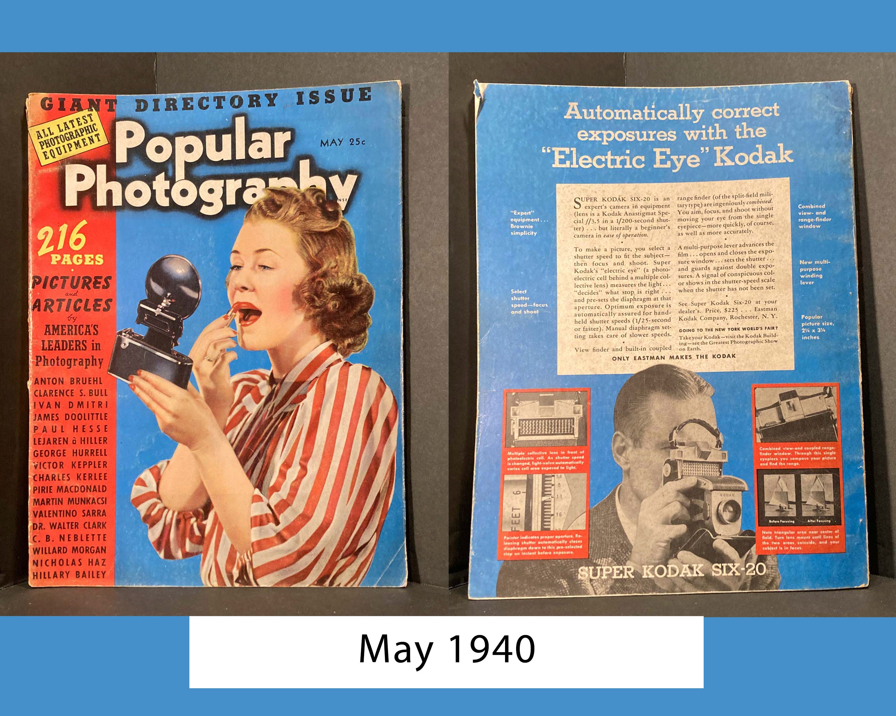 1930's-1940's Popular Photography Magazines, Choose an Issue ...