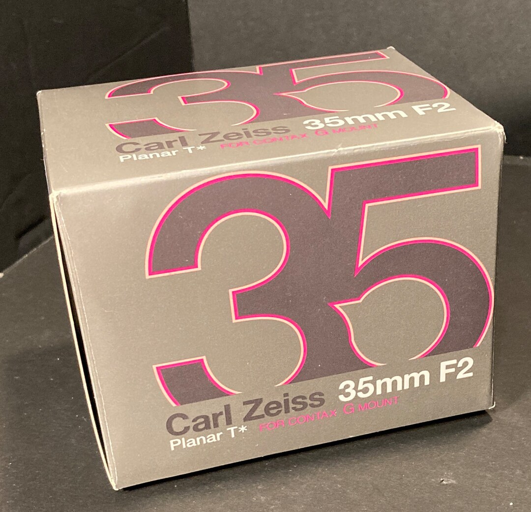 Carl Zeiss 35mm F2 Planar T* Empty Box, for Contax G Mount, Camera ...