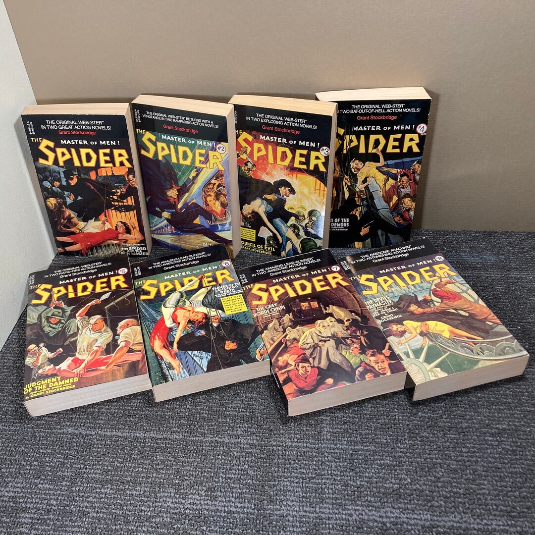 The Spider, Master of Men, Grant Stockbridge, 8 Paperback Books ...