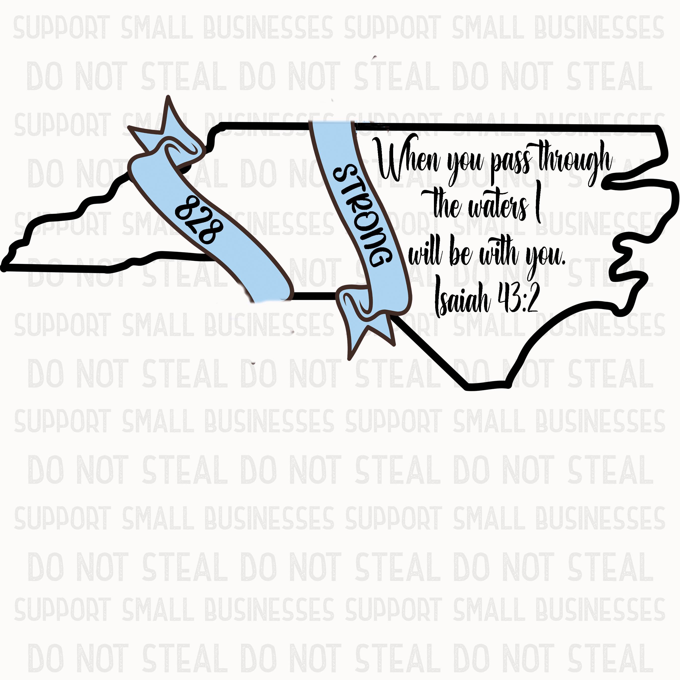 828 Strong PNG, Mountain Strong Png, WNC Png, Hurricane Helene NC Png ...