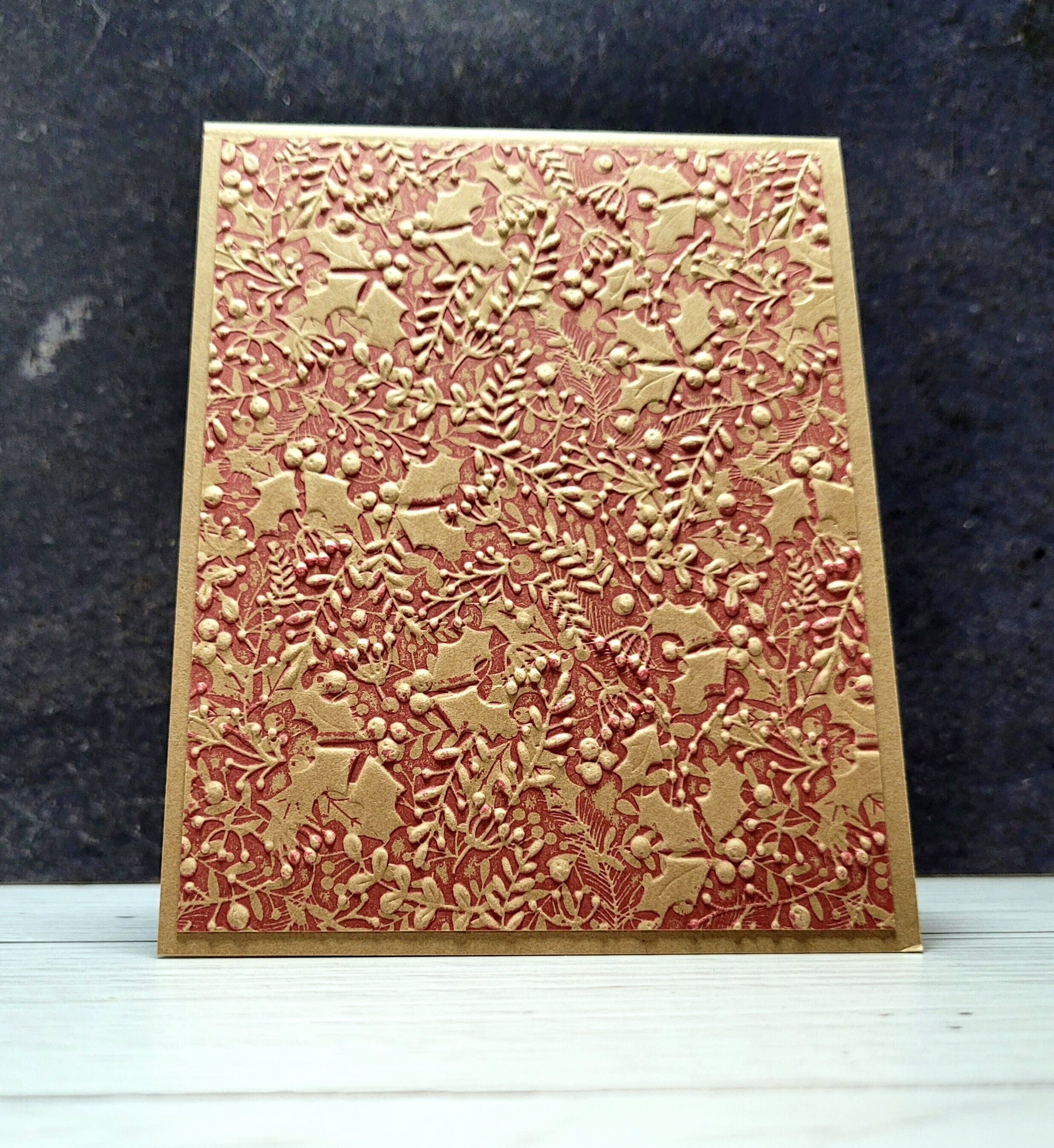 3D Embossed Inked Handmade Christmas Cards, Single or Boxed Set,winter ...