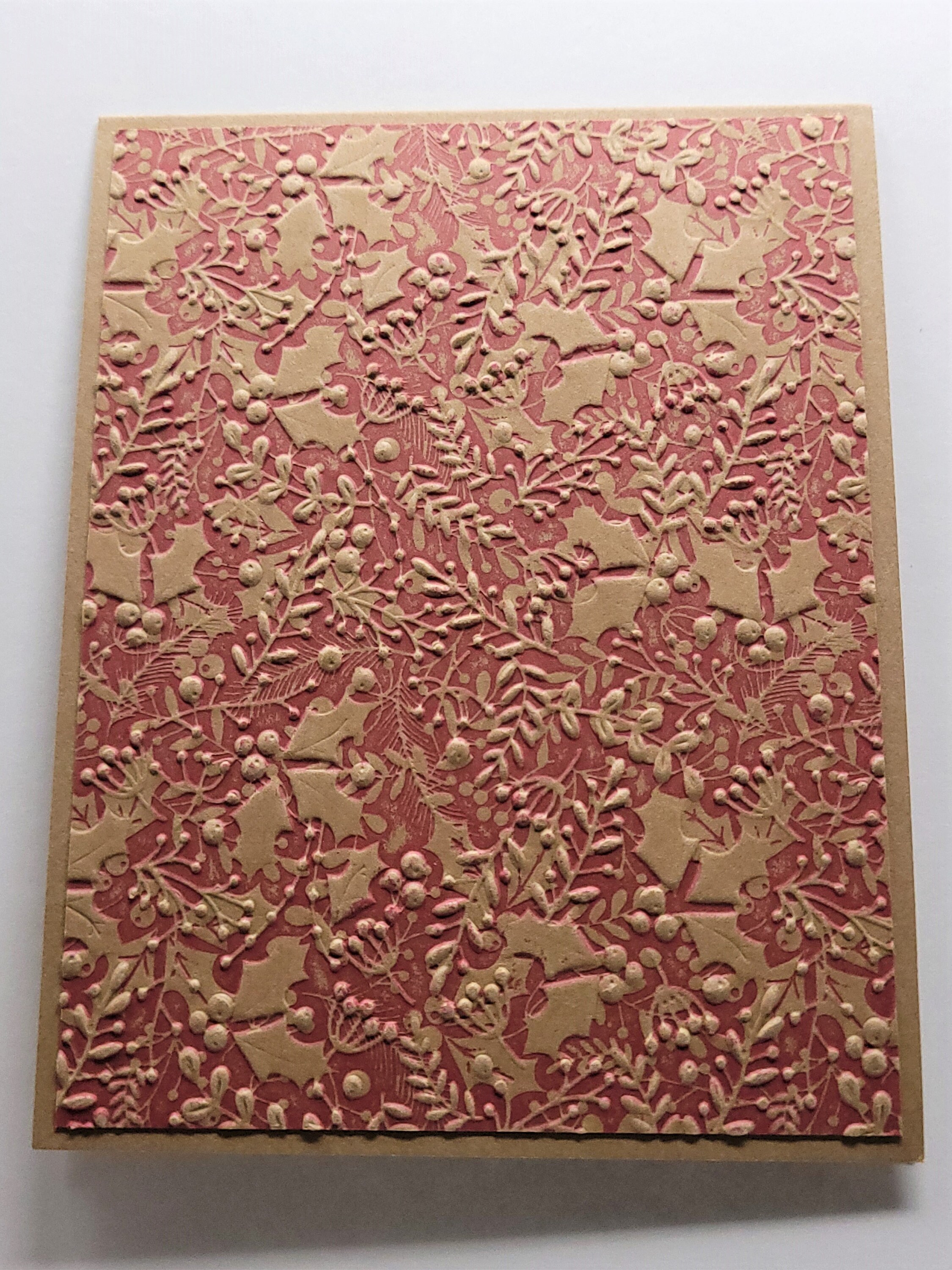 3D Embossed Inked Handmade Christmas Cards, Single or Boxed Set,winter ...