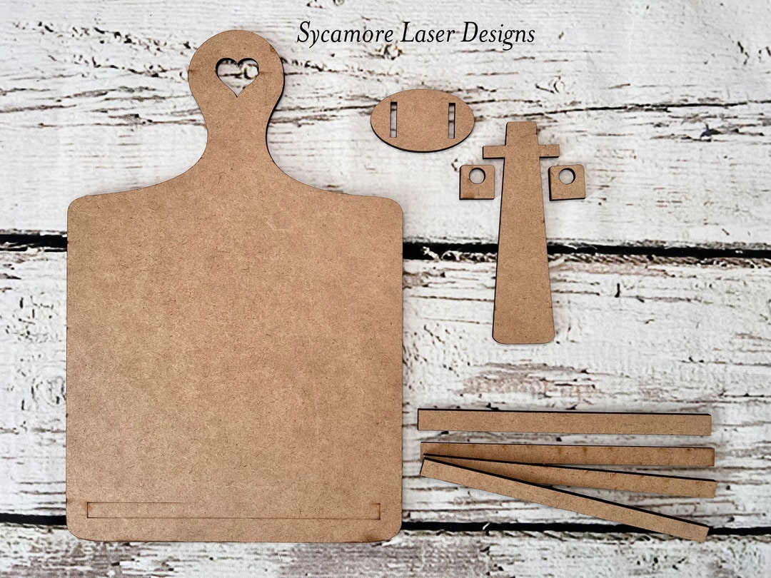 Large Breadboard Stand/easel/interchangeable/leaning Sign/sign/tiered ...