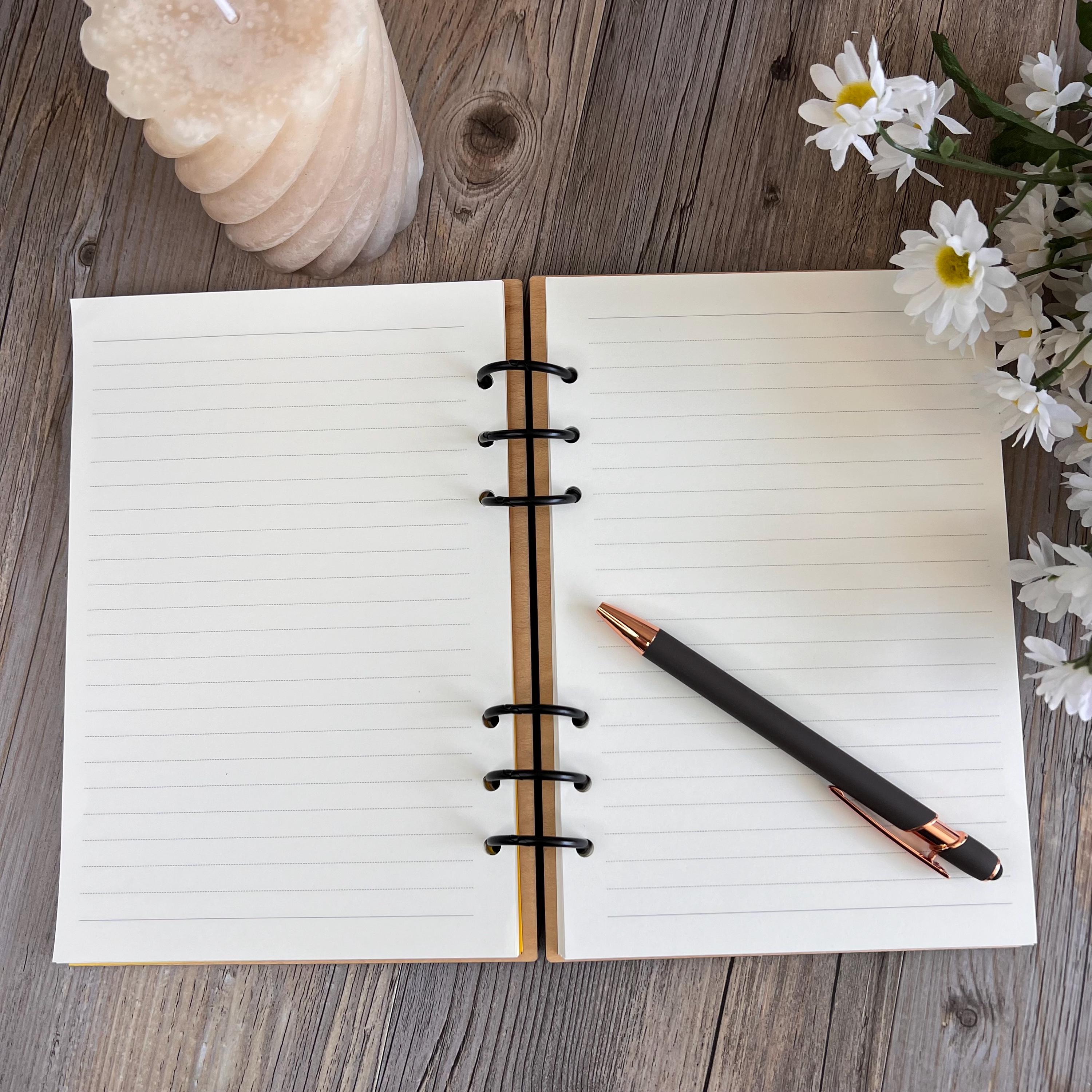 Bee Honeycomb Refillable Laser Cut Engraved Wood Journal/sustainable/a5 ...