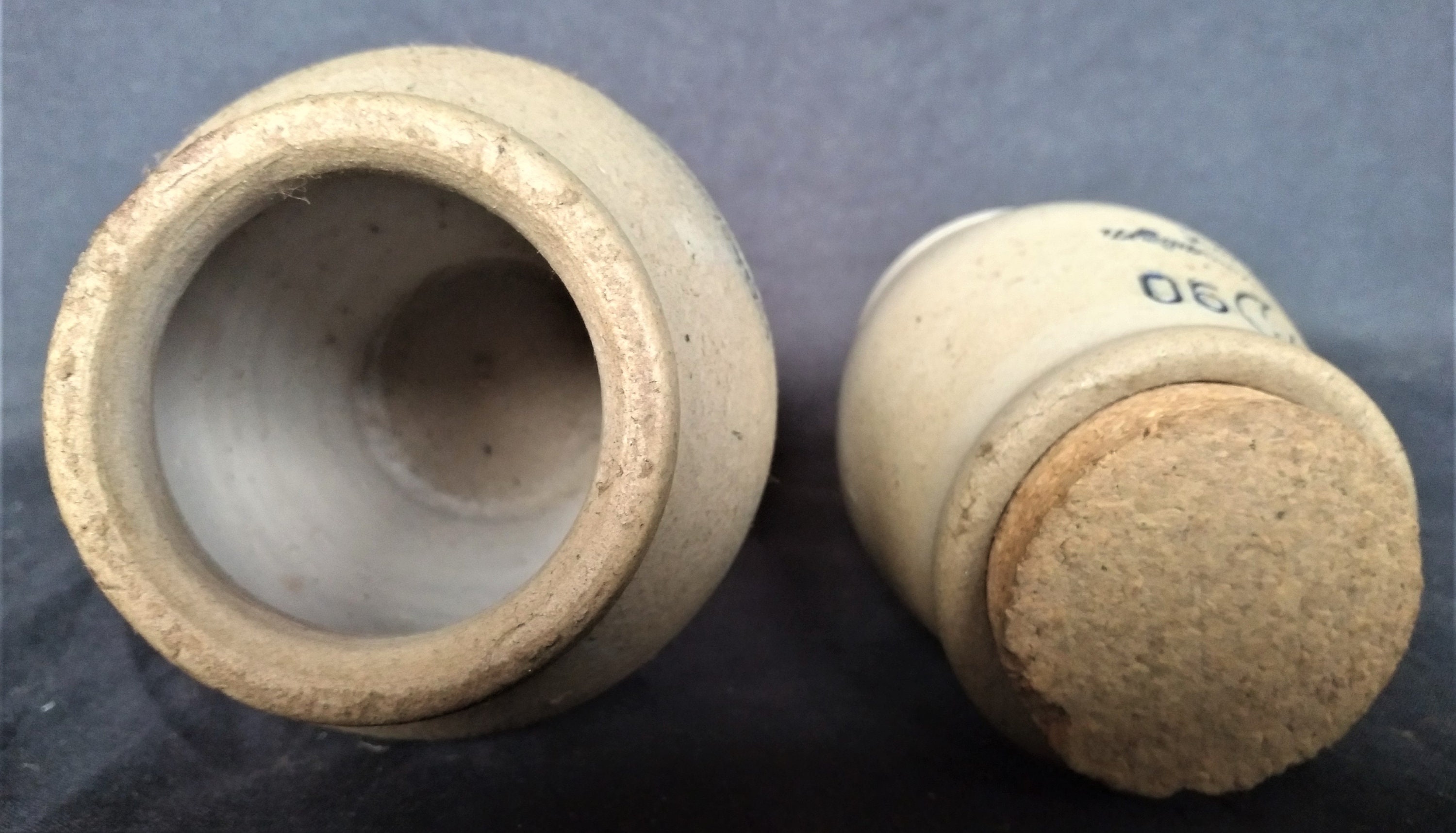 Two Vintage Antique Belgian Mustard Pots Vve Tierenteyn-verlent ...