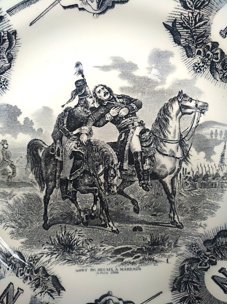 Set of Antique Napoleon Bonaparte Plates Combat De Benhout 1799 and ...
