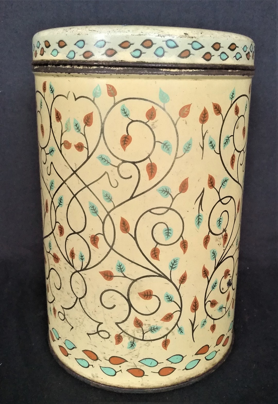 Vintage Storage Tin Without Brand Name, Breakfast Cereal, Beautifully ...