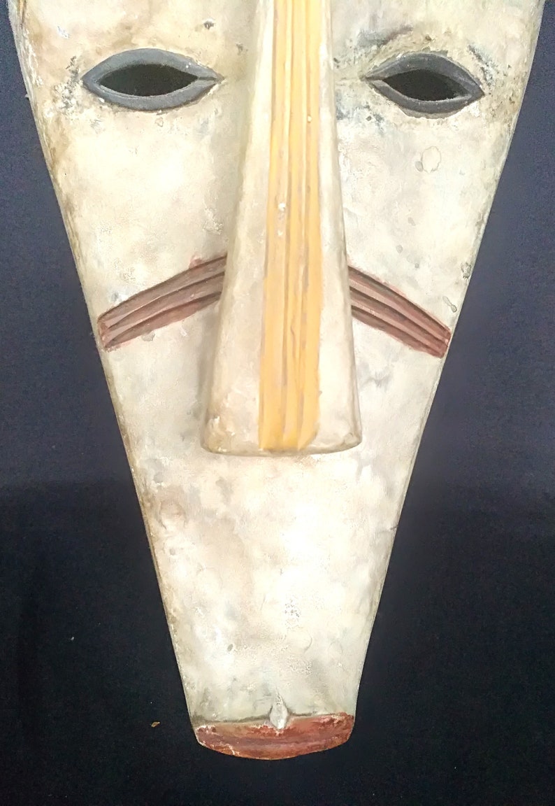 Fang Mask Gabon, Carved Wooden Mask, Tribal Mask, Tribe of the Ngil ...