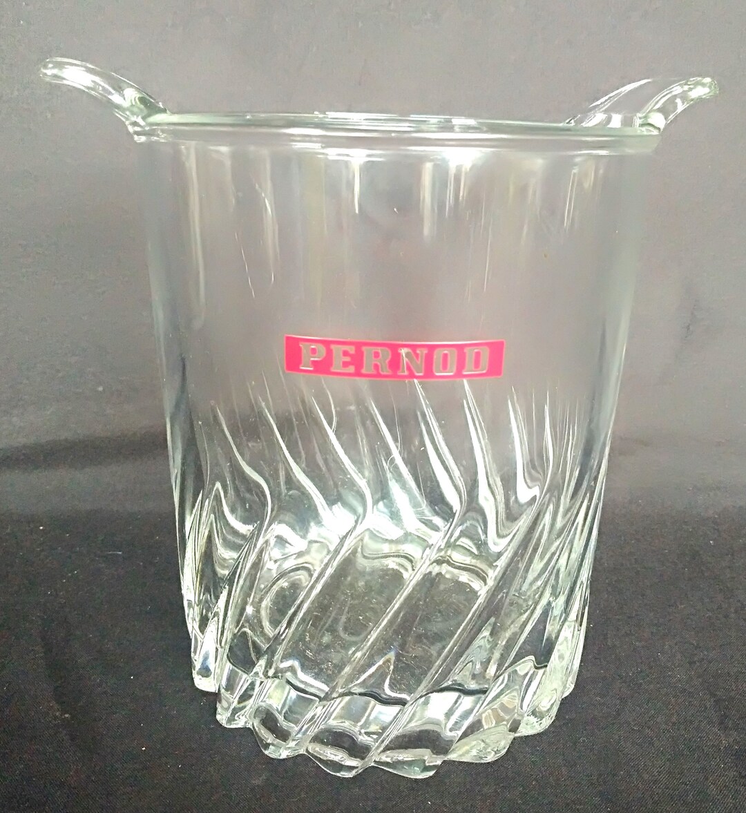 Vintage Pernod Glass Ice Bucket, Spiritueux Anisette, Pernod Et Fils ...