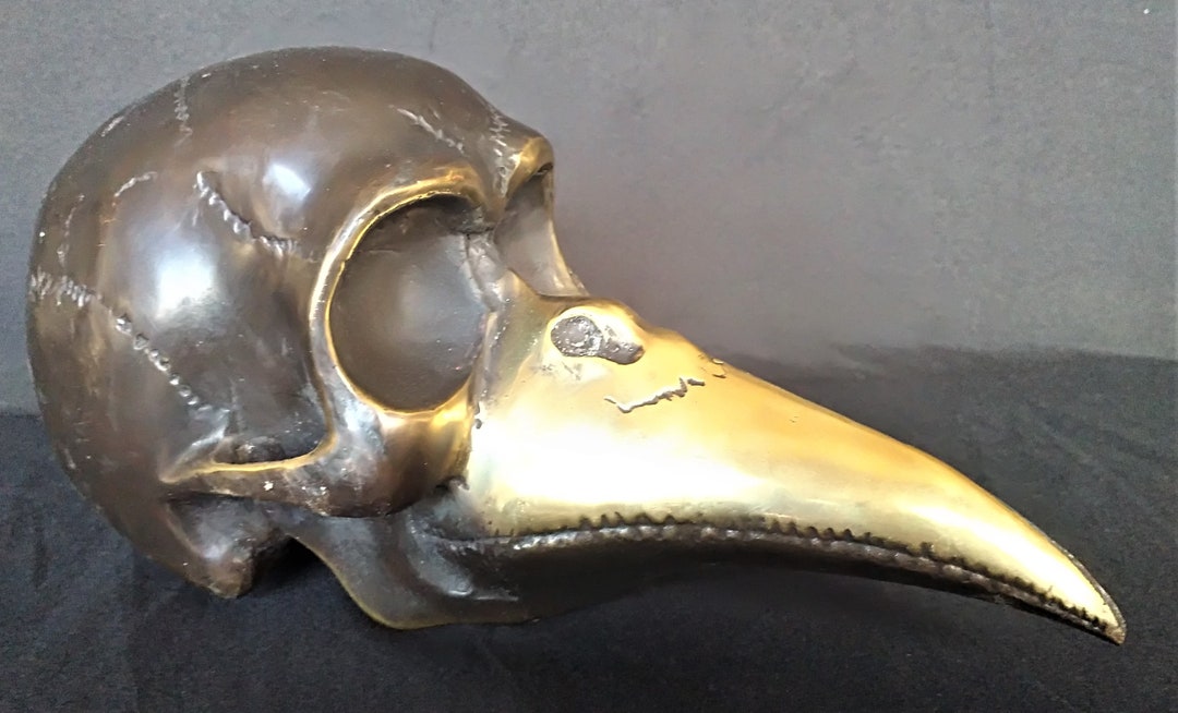 Bronze Beak Figure of the Dayak From Borneo. Mythical Half Human Half ...