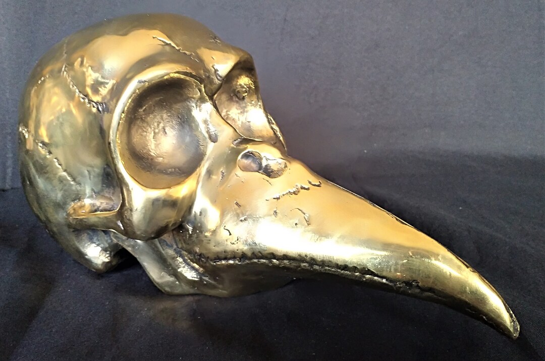 Dayak Bronze Beak Figure From Borneo. Mythical Half Human Half Bird ...