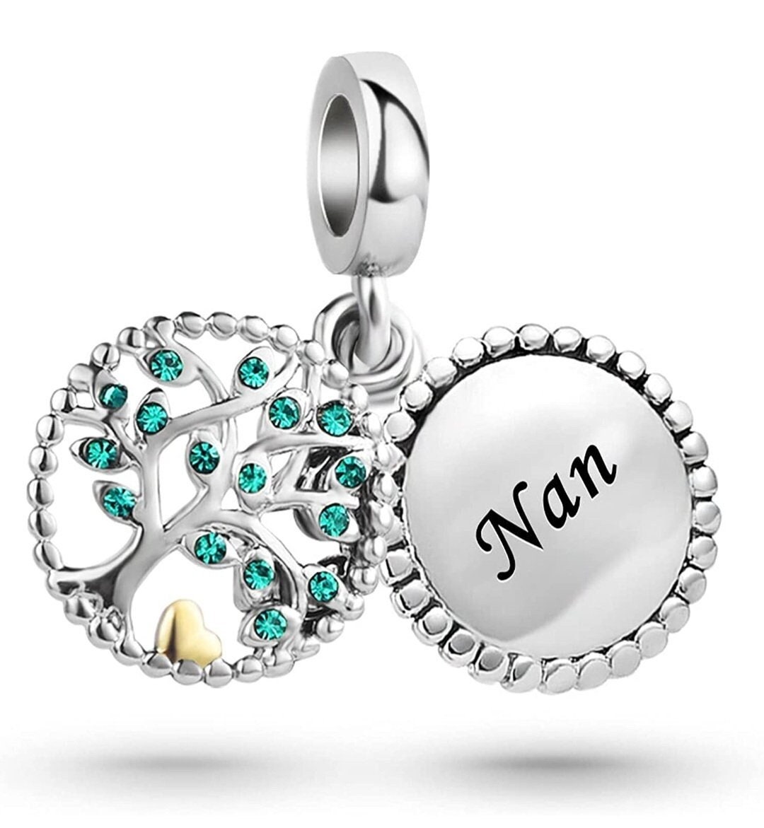 Love Heart Family Tree Charms for Women Girls Sister Daughter Mum ...