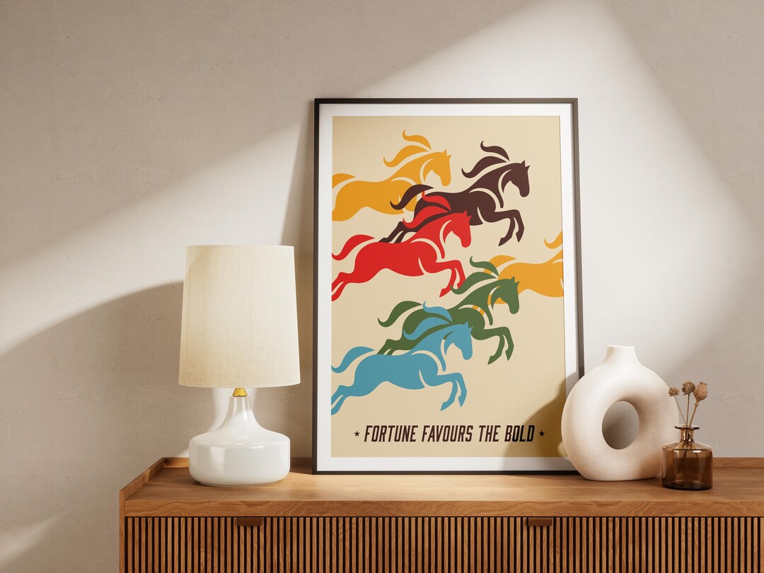 Western Horse Print Rodeo Wall Art Stampede Cowboy Poster Vintage ...