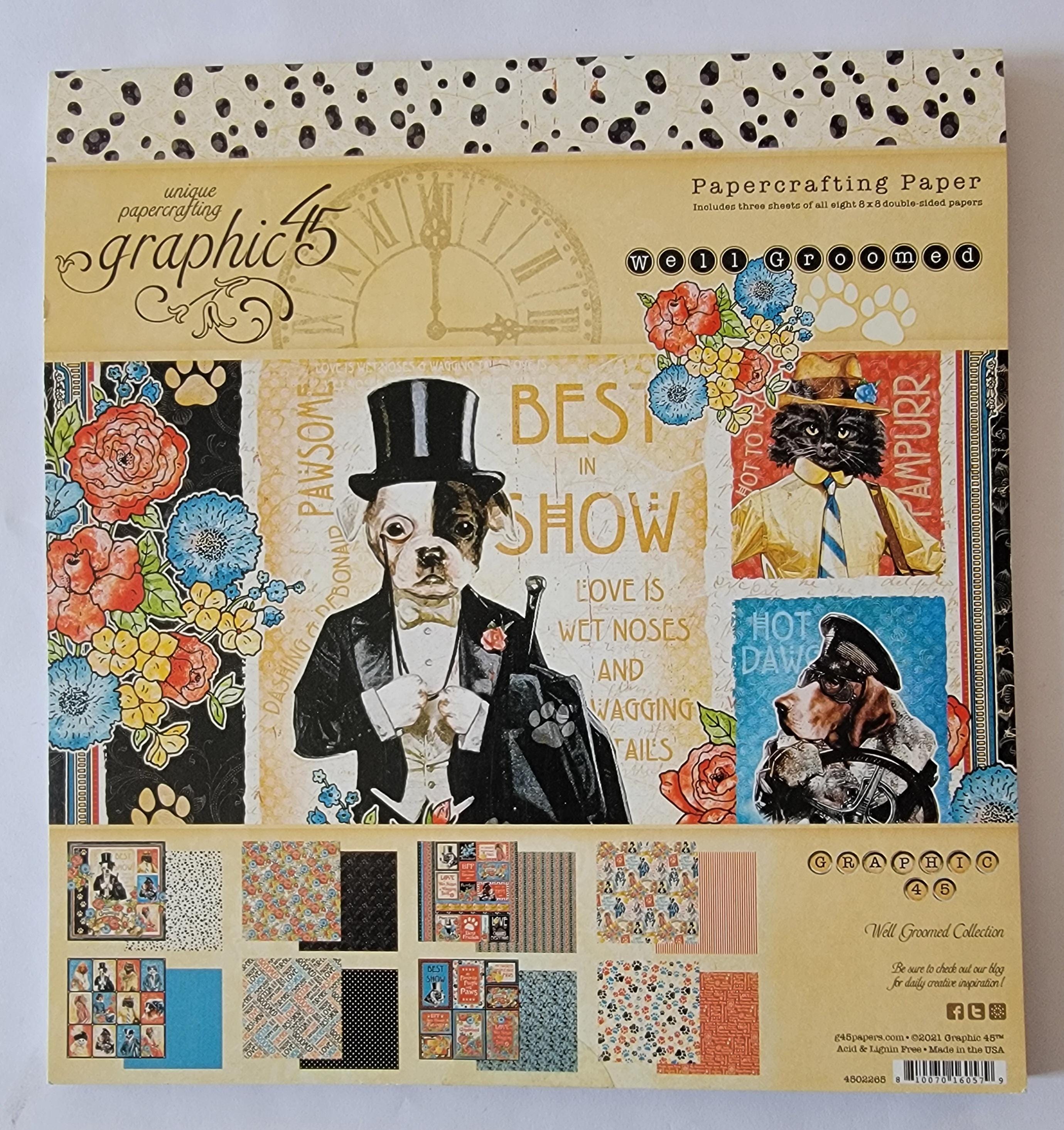 Graphic 45 8x8 Paper Pads - Choose From 9 Different Paper Crafting ...