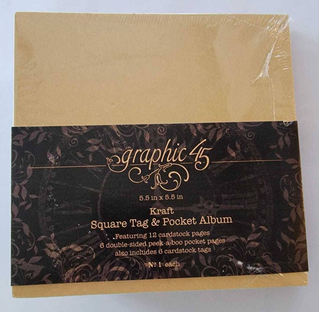 Graphic 45 Staples-square Tag and Pocket Album-perfect for Mini Album ...